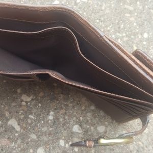 Coach | Bags | Coach Large Buckle Brown Card Wallet Coin Purse | Poshmark